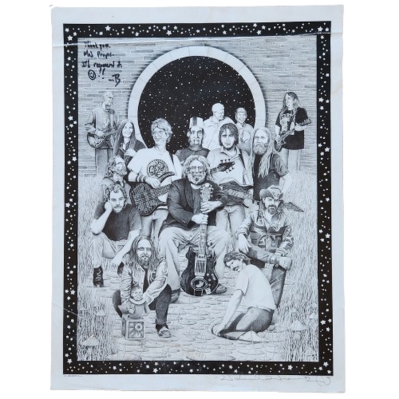 Grateful Dead | Art | Grateful Dead Jerry Garcia Hand On Heart Poster ...